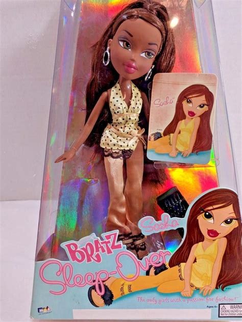 New Beautiful Bratz Sleep Over Sasha Doll Rare Nib Highlighter Make Up