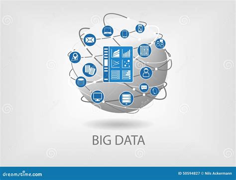 Big Data Analytics Algorithm Concept Illustration
