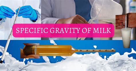 Determination Of Specific Gravity Of Milk Current Trendsz