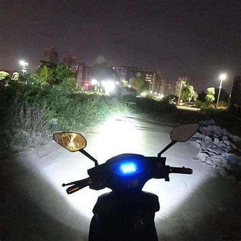 小钢炮 電動車燈摩托車led大燈泡改裝三輪車聚光前大燈超亮射燈防水外置 蝦皮購物