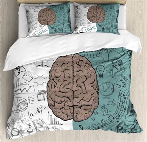 Moderne Housse De Couette Musique Logique Cerveau Art Eur 6399
