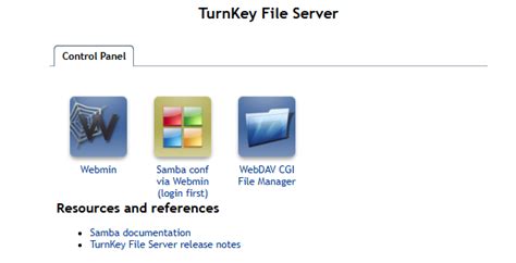 使用turnkey file server镜像快速部署nas文件服务 unixetc