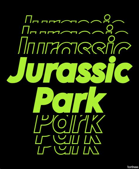 Jurassic Park Text Effect And Logo Design Movie