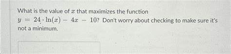 solved what is the value of x ﻿that maximizes the function