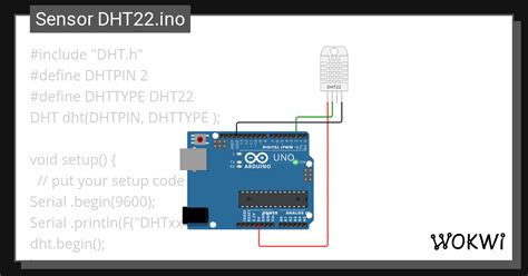 Sensor DHT22 Ino Wokwi ESP32 STM32 Arduino Simulator