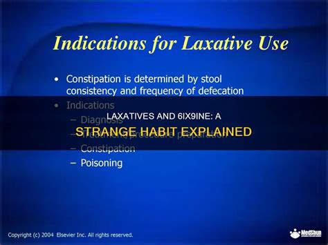 Laxatives And 6ix9ine A Strange Habit Explained Medshun