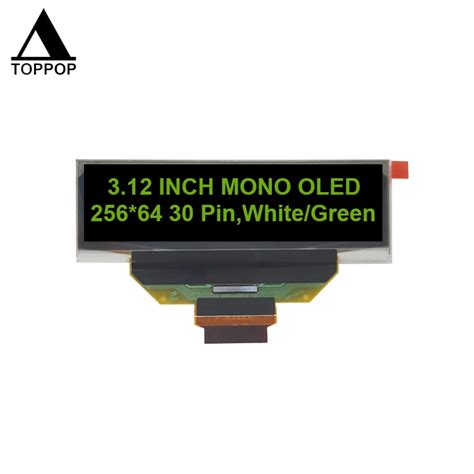 312英寸 Mono Oled 显示器 25664 白色绿色单色 Pmoled 显示屏 Lcd 模块 Ssd1322 8 位并行 34