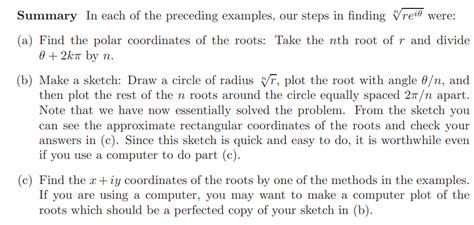 Solved Summary In Each Of The Preceding Examples Our Steps Chegg