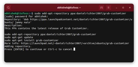How To Install Grub Customizer On Ubuntu