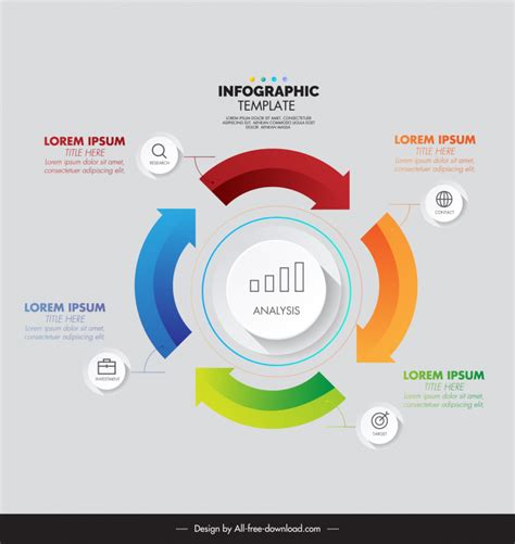 Compare Infographic Template Symmetric 3d Vectors Graphic Art Designs In Editable Ai Eps Svg