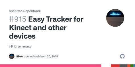 Easy Tracker For Kinect And Other Devices Issue Opentrack