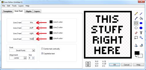Is There A Way To Programmatically Get Text From An Existing Vis Icon