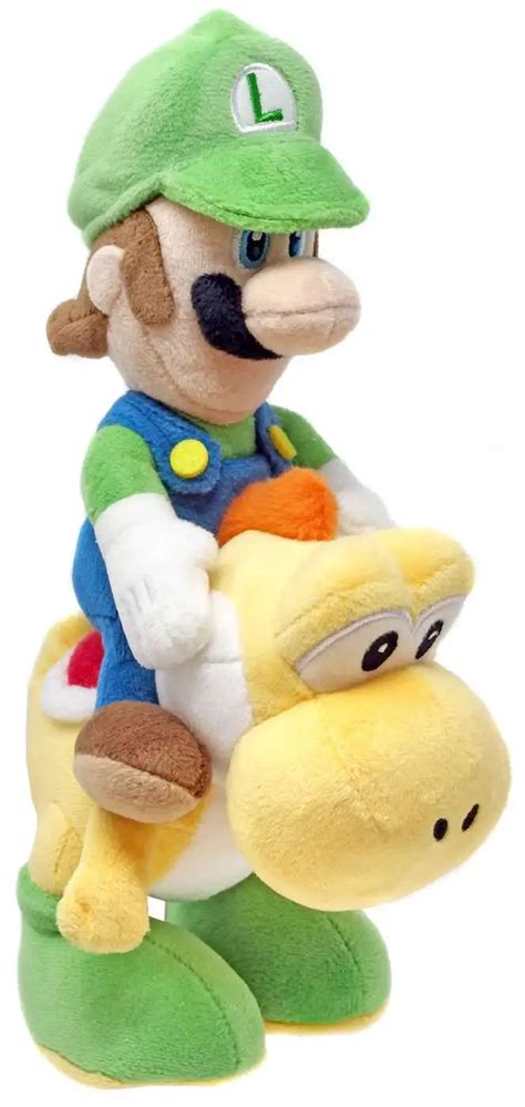 Super Mario Bros Luigi 8 Plush Riding Yellow Yoshi San Ei Little Buddy Toywiz