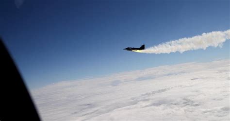 Saab Completes Meteor Beyond Visual Range Air To Air Missile Live Fire