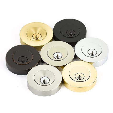 Solid Brass Deadbolts Collection Modern Disc Double Cylinder Deadbolt