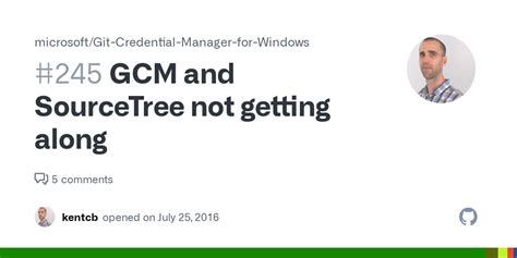 Gcm And Sourcetree Not Getting Along Issue Microsoft Git Credential Manager For Windows