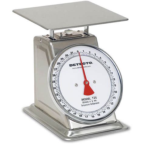 Stainless Steel 8 Dial Analog Scale 32 Oz T 2 S Detecto