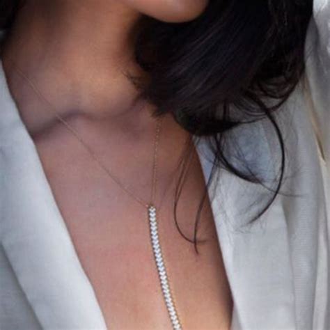 Boho Diamond Chest Chains Rave Clothesrave Outfitsedc Outfitsrave