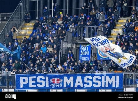 Como Supporters Supporting Team During Serie A Match Como Vs Lecce