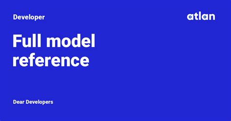 Full Model Reference Developer