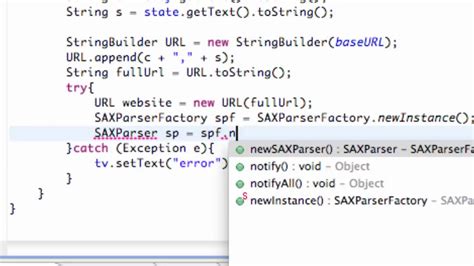Android Developing Applications Tutorial 157 Saxparserfactory And