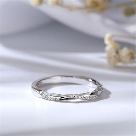 Bow Jewelry 14K White Gold Plated Engagement Rings 0 68 Ct Round Cut