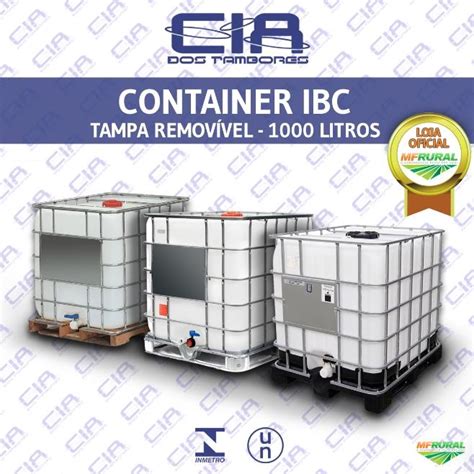 Container Ibc 1000 Litros Pallet Plástico Madeira Metálico 328998