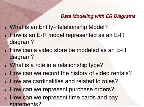 PPT Data Modeling With ER Diagrams PowerPoint Presentation Free Download ID