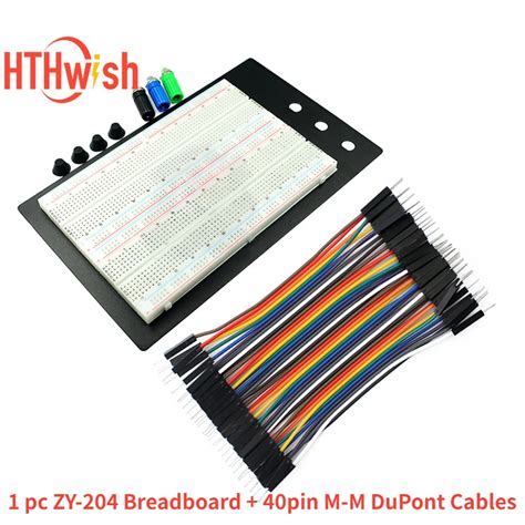 DIY Kit Eletr Nica ZY Breadboard Kit Jumper Wires Experimental Board Cm Macho Para