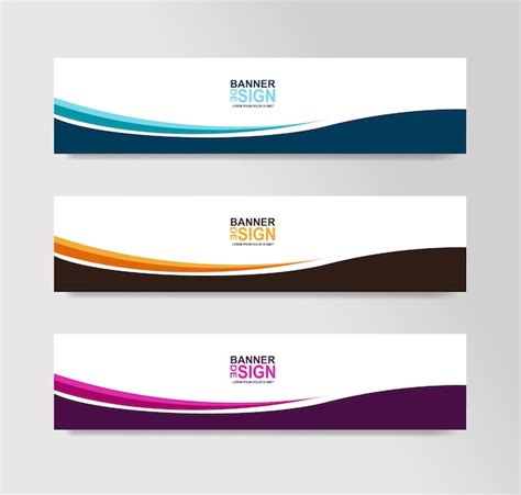 Premium Vector Templates Of Horizontal Web Banner Website Header SEO