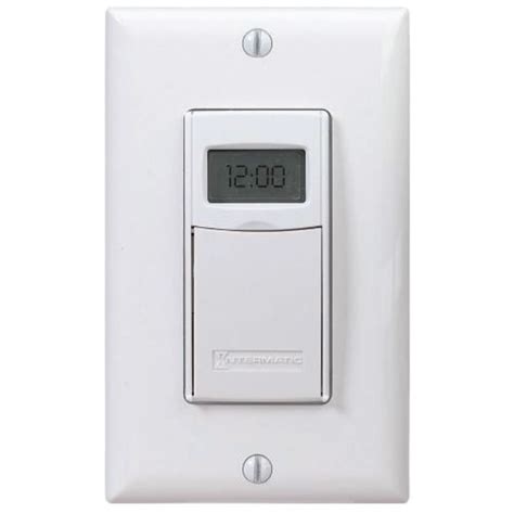 Intermatic 7 Day Digital Programmable Single Pole 3 Way Wall Switch Timer 120 277v Platinum