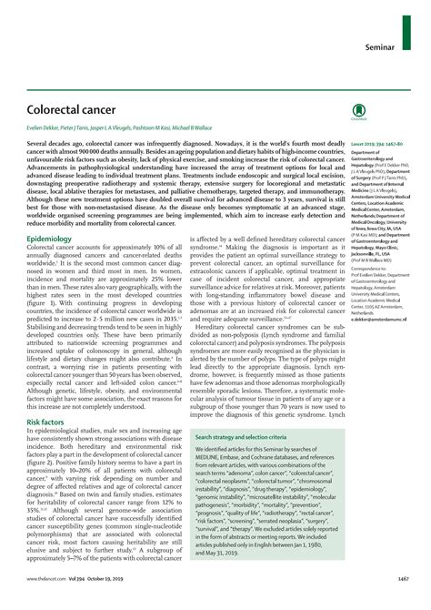 Solution Colorectal Cancer The Lancet Studypool
