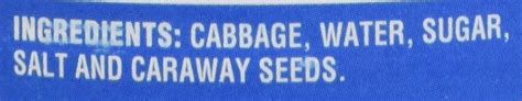 Libbys Bavarian Style Sauerkraut With Caraway Seeds Mildly Tart