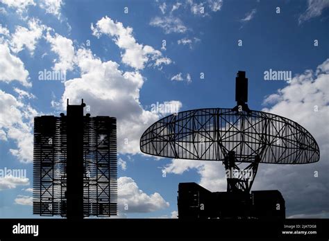 Air Defense Radars Of Military Mobile Anti Aircraft Systems Radar Is