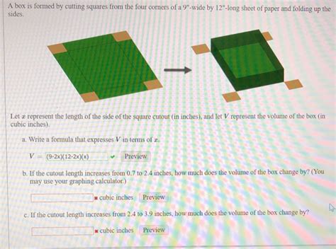 Solved Abn Sides Let A Represent The Length Of The Side Of