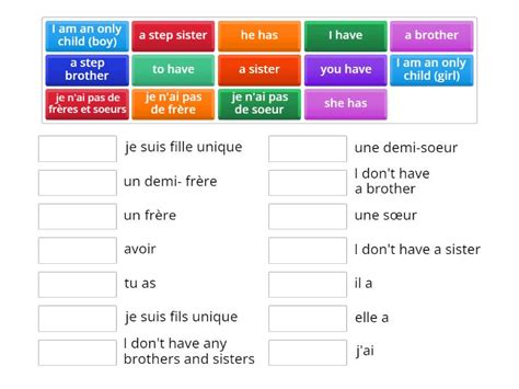 Est Ce Que Tu As Des Freres Et Soeurs Match Up