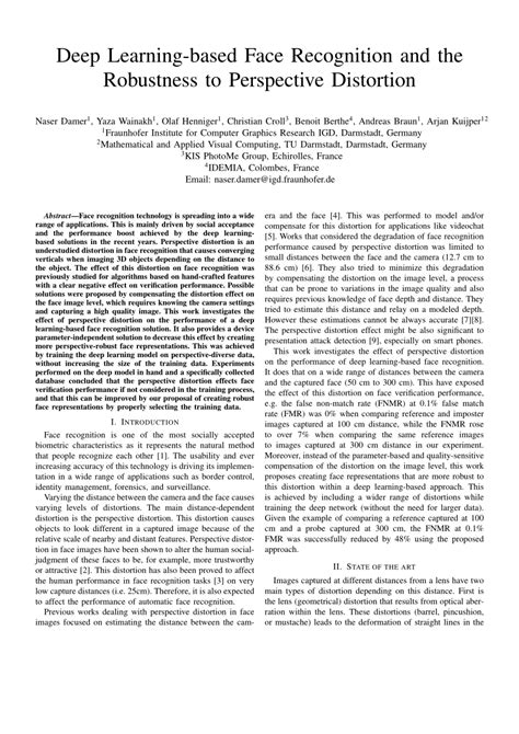 Pdf Deep Learning Based Face Recognition And The Robustness To