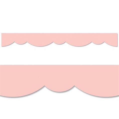 Creative Teaching Press Blush Stylish Scallops Ez Border 48 Feet Per
