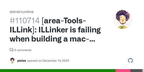 Area Tools ILLink ILLinker Is Failing When Building A Mac Catalyst App Issue