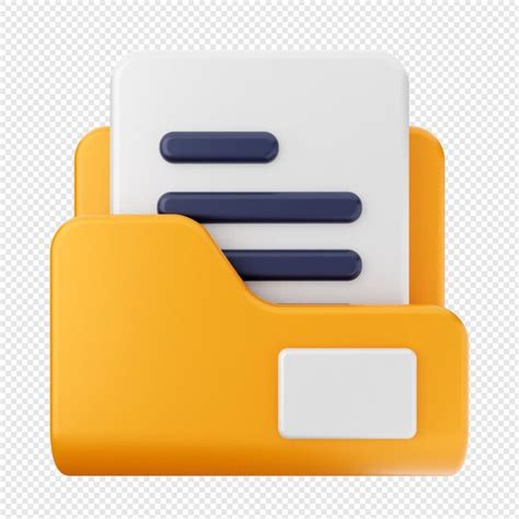 Premium PSD D Folder Document File