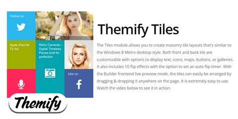 Themify Builder Tiles Add On WordPress Plugin Themepro