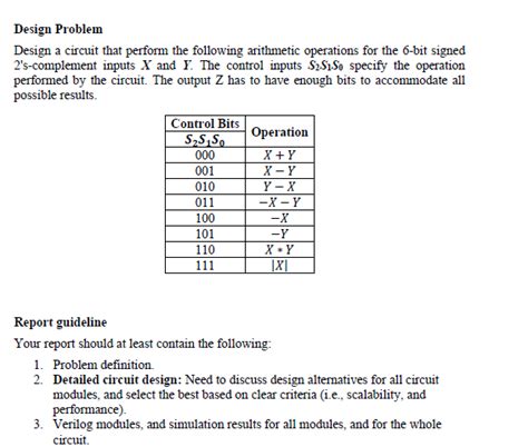 solved design problem design a circuit that perform the
