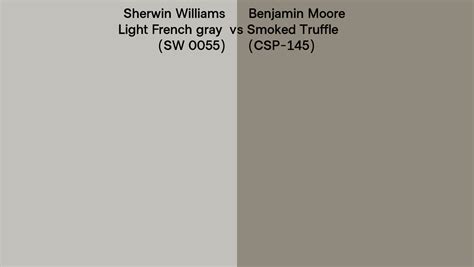 Sherwin Williams Light French Gray SW 0055 Vs Benjamin Moore Smoked