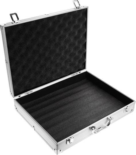 Eringogo Aluminum Attache Case 14 5inch Metal Briefcase With Foam