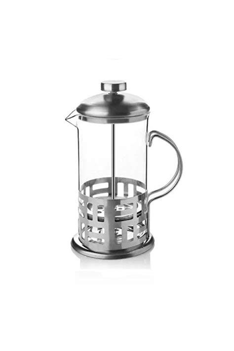 Muhtelif French Press 350 Ml Cam Kupa Metal Gövdeli Filtre Kahve Ve Bitki Çayı Bardağı Fiyatı