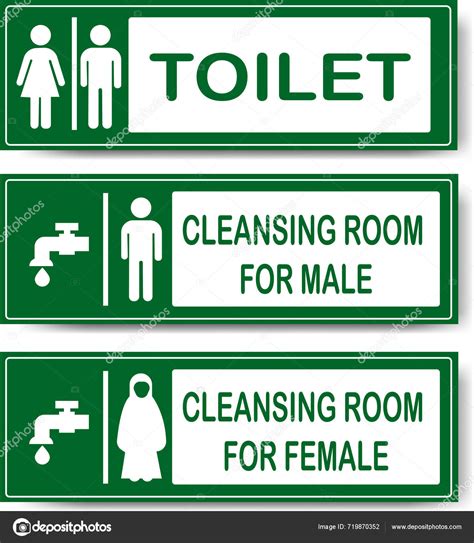 Toilet Sign Men Women Toilet Sign Vector Illustration Stock Vector By