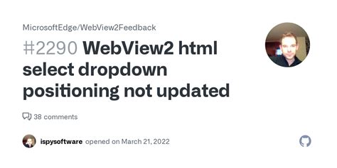 webview2 html select dropdown positioning not updated · issue 2290