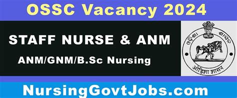 OSSC Staff Nurse Vacancy 2024 Nursing Govt Jobs