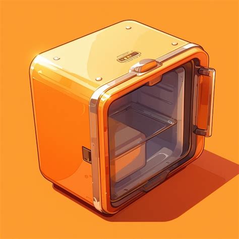 Premium Vector Portable Mini Fridge With Adjustable Temperature Control