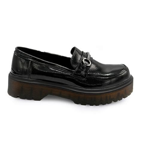Loafer Mit Plateau Schwarz Weitere Schuhe SassyClassy De